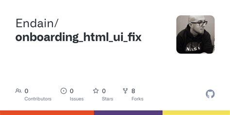 Github Endainonboardinghtmluifix