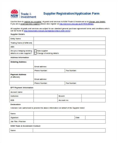 Free 35 Sample Registration Forms In Ms Word