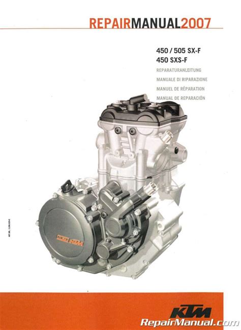 2007 Ktm 450sx F 450sxs F 505sx F Engine Repair Manual