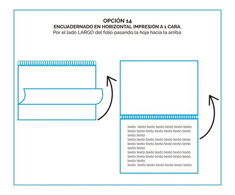 Encuadernación Horizontal Impresión Por Ambas Caras Encuadernaciones