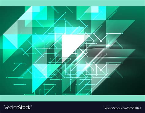 Abstract Background Mosaic Triangle Pattern Vector Image