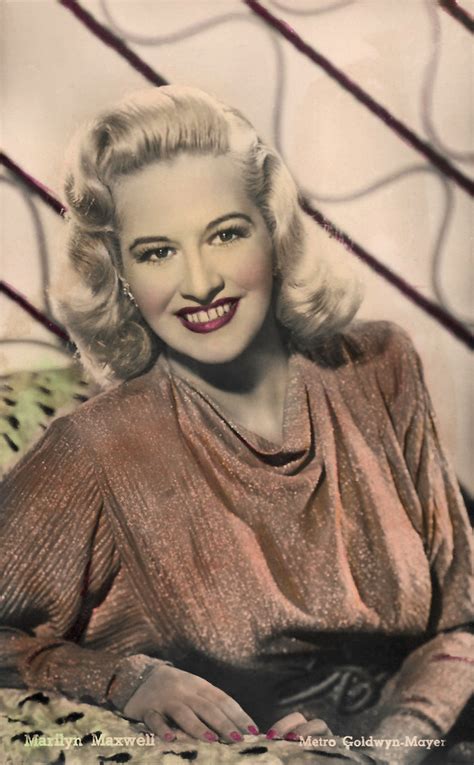Marilyn Maxwell A Photo On Flickriver