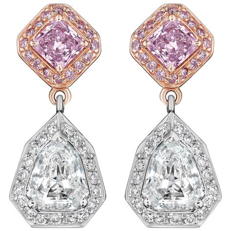 3 72ct Fancy Purple Pink Gia Certified Shield And Radiant Cut Diamond