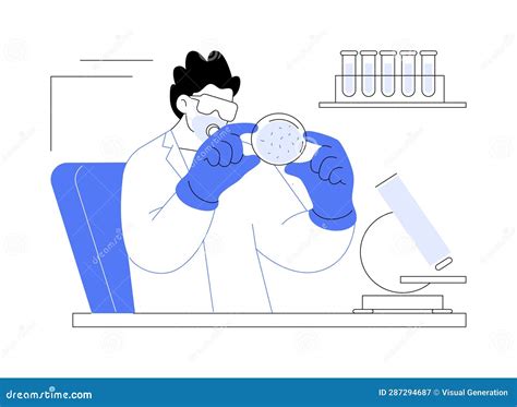 Environmental Microbiology Abstract Concept Vector Illustration Stock