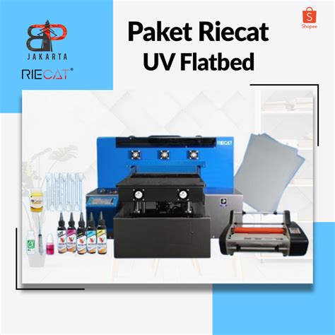 Jual Paket Printer Riecat Uv Flatbed Laminasi Shopee Indonesia