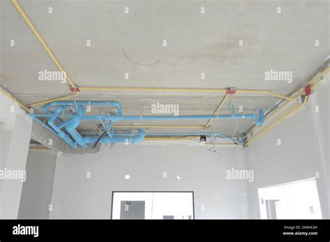 Installation Work For Electrical And Sanitary System Stock Photo Alamy