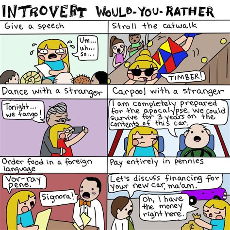 introvert would you rather introvert doodles introvert humor