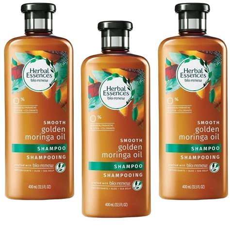 3 Pack Herbal Essences Herbal Essence Smooth Golden Moringa Oil