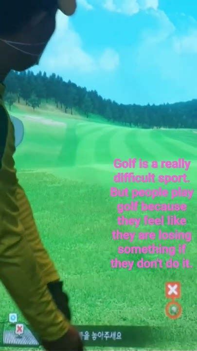 골프는 정말 어려운 운동이다하지만 사람들이 하는데 안하면 무엇인가 손해보는 기분이들어서 골프를 하게 된다 Youtube