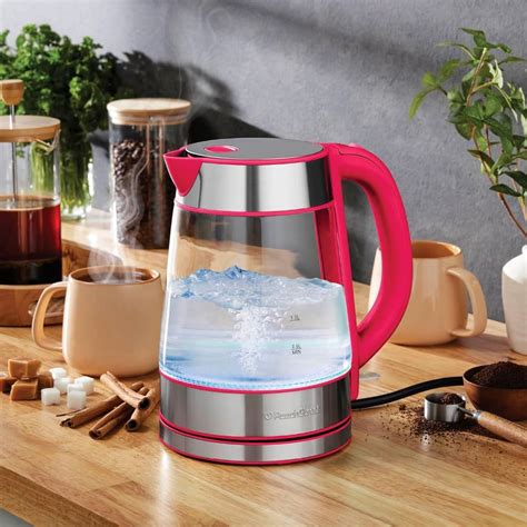 Peach Street 1 7l Electric Glass Kettle Fast Safe And Stylish