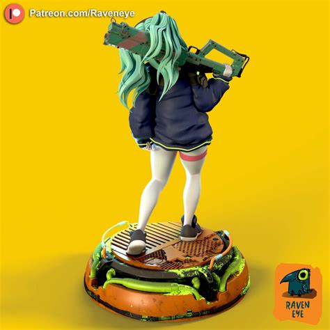 Rebecca Action Figure Resin 3d Printed Cyberpunk Edgerunner 3d Model