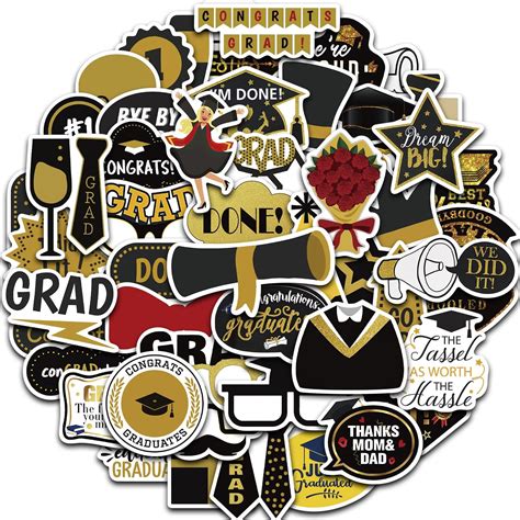 Ek Success Sticko Happy Grad Graduation Stickers Class Of