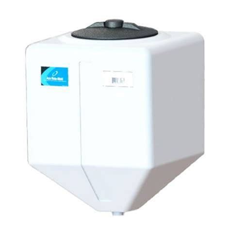 Ace Roto Mold Sloped Bottom 15 Gallon Square Rinse White Tank 8 Lid
