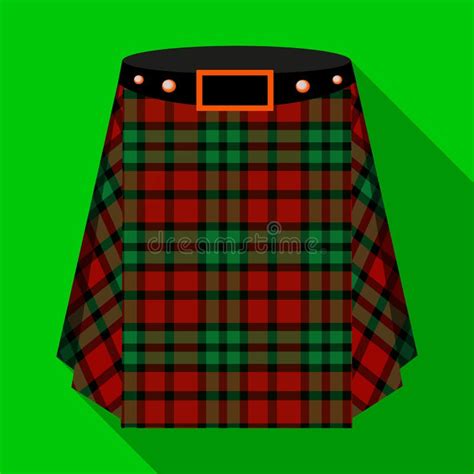 Man In Scottish Kilt Illustration Stock Vector Illustration Of