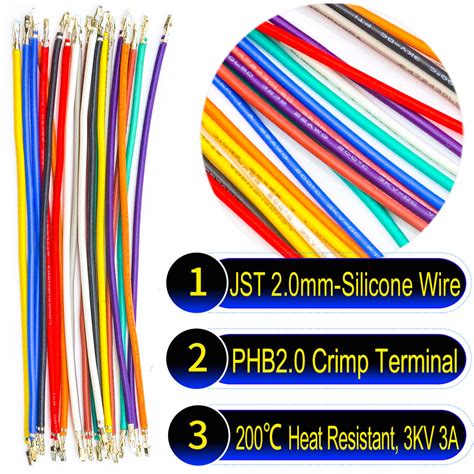 Jst Phb Locking 2 0mm Both Sided Pre Crimped Terminal Silicone Cable