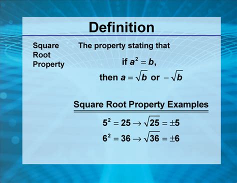 Square Root Definition