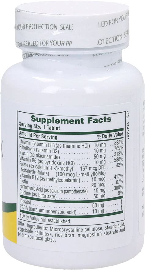 B Komplex With Rice Bran 90 Tabletten Natures Plus Vitalabo