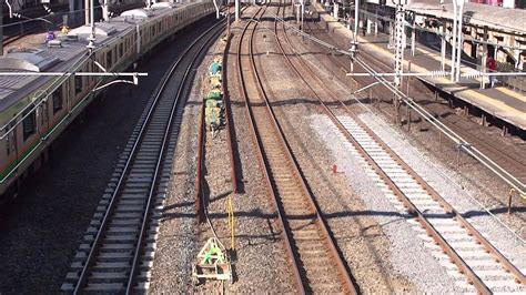 Trains View From Nippori Station Footbridge 日暮里駅人道橋からの電車の眺め Youtube