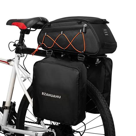 Wasserdichte Fahrrad Kofferraumtasche Mit 2 Seitentaschen Neu Und