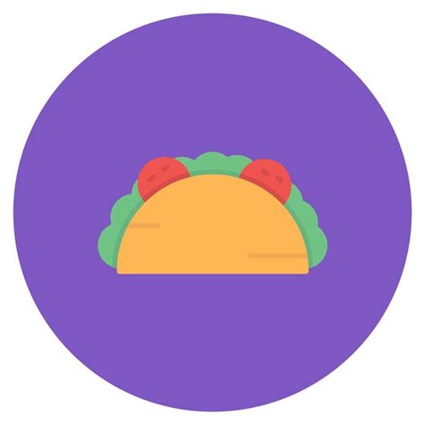 Premium Vector Taco Flat Illustration