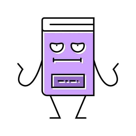 Colegio Libro Personaje Color Icono Vector Ilustración 35274377 Vector En Vecteezy