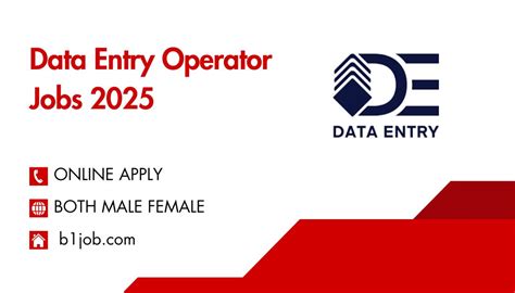 Data Entry Operator Jobs 2025 Join Now B1 Jobs