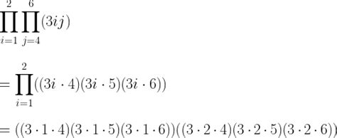 Pi Notation Product Notation Mathmaine