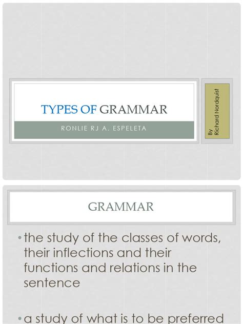 Descriptive And Prescriptive Grammar Pdf