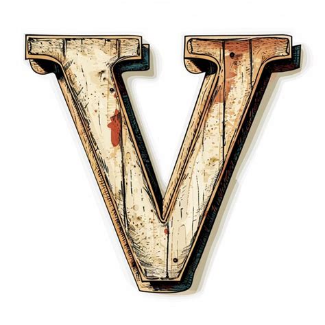 Premium Photo V Letter Logo