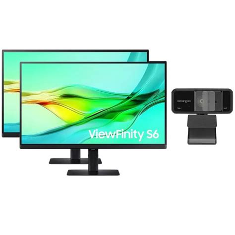 2x Samsung Viewfinity S60ud 27 Qhd Ips Monitor Webcam Elive Nz