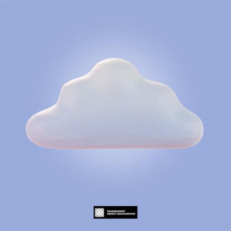 Premium Psd 3d Render Cloud Isolated Icon