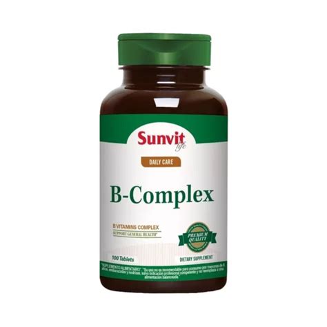 B Complex 100 Tabletas Sunvit Nutricioncelularcl