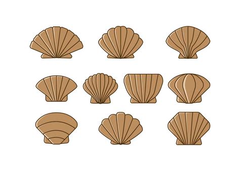 Free Scallops Icon Vector 173423 Vector Art At Vecteezy
