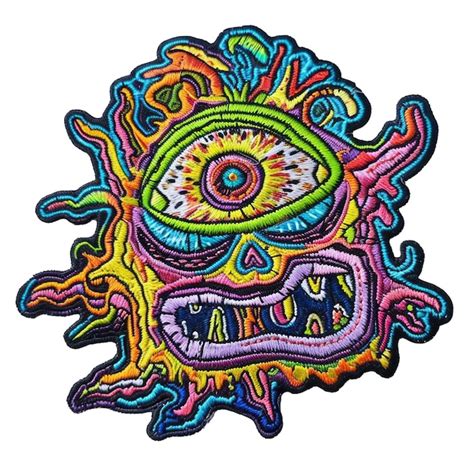 Premium Psd Embroidered Patch Design