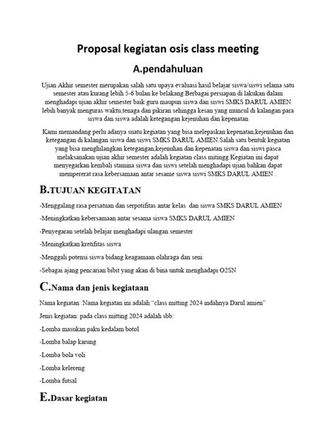 Proposal Kegiatan Osis Class Meeting Pdf Proposal Kegiatan Osis Class Meeting Pdf