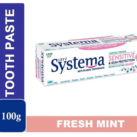 Systema Sensitive And Gum Protection Toothpaste Fresh Mint 100g Shopee