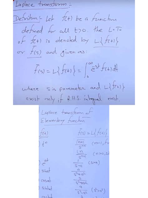 Maths Laplace Transform Pdf