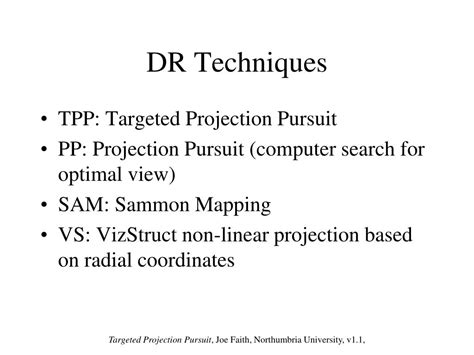 Ppt Targeted Projection Pursuit For Microarray Data Analysis