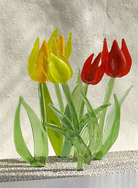 Фото Мастер классы Glass Flowers Fused Glass Glass Art Products