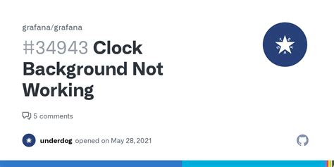 Clock Background Not Working Issue Grafana Grafana GitHub