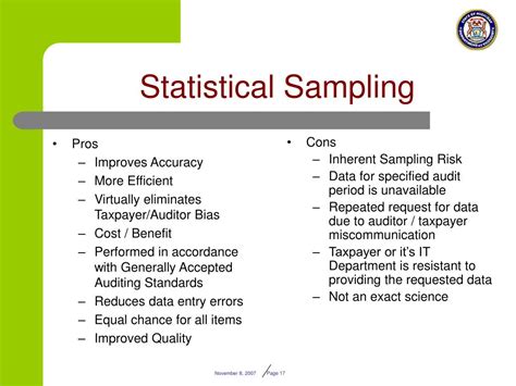 Ppt Auditing And Statistical Sampling Powerpoint Presentation Free Download Id 317215