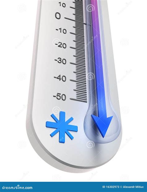 Thermometer Temperature Decline Stock Illustration Illustration Of