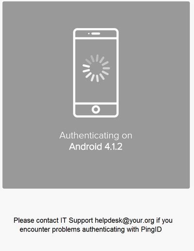 Configuring The Pingid Support Message Pingid Administration Guide