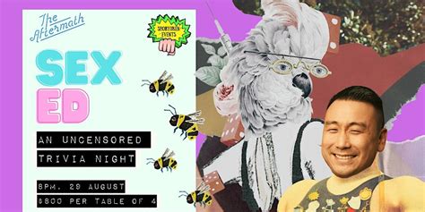 Sex Ed An Uncensored Trivia Night 57 Wyndham St Hong Kong 29 August