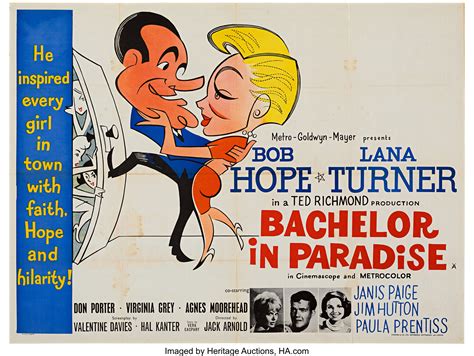 Bachelor In Paradise Mgm 1961 Folded Fine British Quad 30 Lot 14426 Heritage Auctions