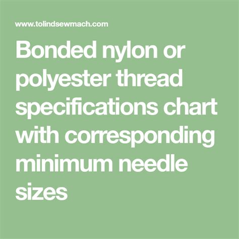 Nylon Thread Size Chart At Martha Chouinard Blog