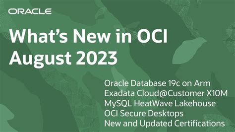 Sirish Kumar Rath On Linkedin Whats New In Oci August 2023