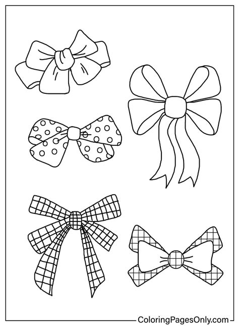 20 Bow Coloring Pages Free Printable Pdf And Online Coloring