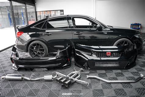 Civic Fe กับชุดแฮปปี้มิล สเต็ปยอดฮิตของทางร้าน จบออกมาหล่อแน่นอน ️กันชนหน้า Type R Fl5 V 2