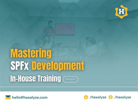 Hexalyze Consulting Services Hcs On Linkedin Sharepoint Spfx Development Training